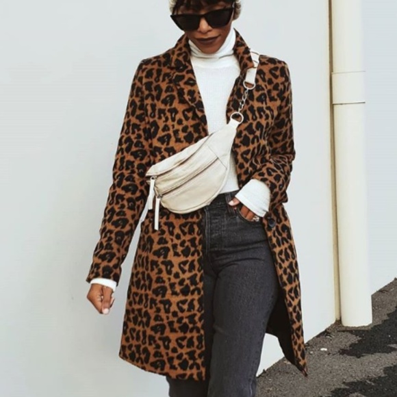 Jackets & Coats | Leopard Wool Blend Coat | Poshmark